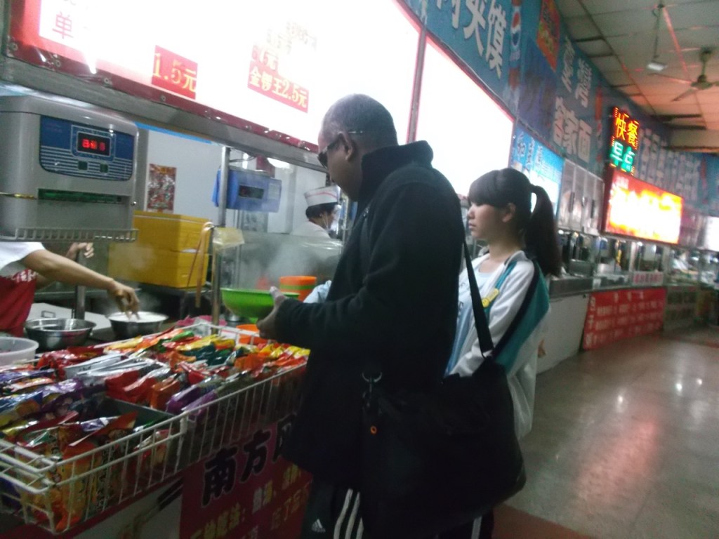 Lunch in a local university in China